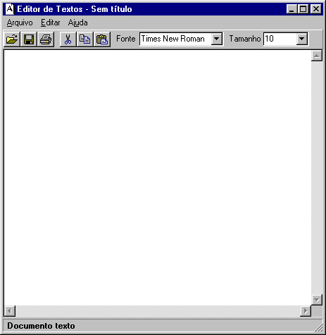 Exercício Editor de Textos